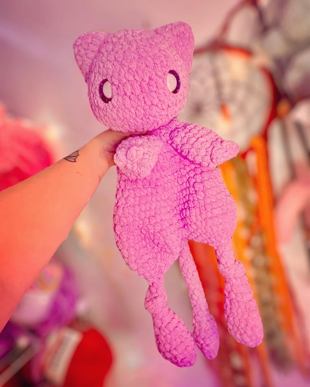 Giant Mew Snuggler - Handmade Crochet Plush - Etsy