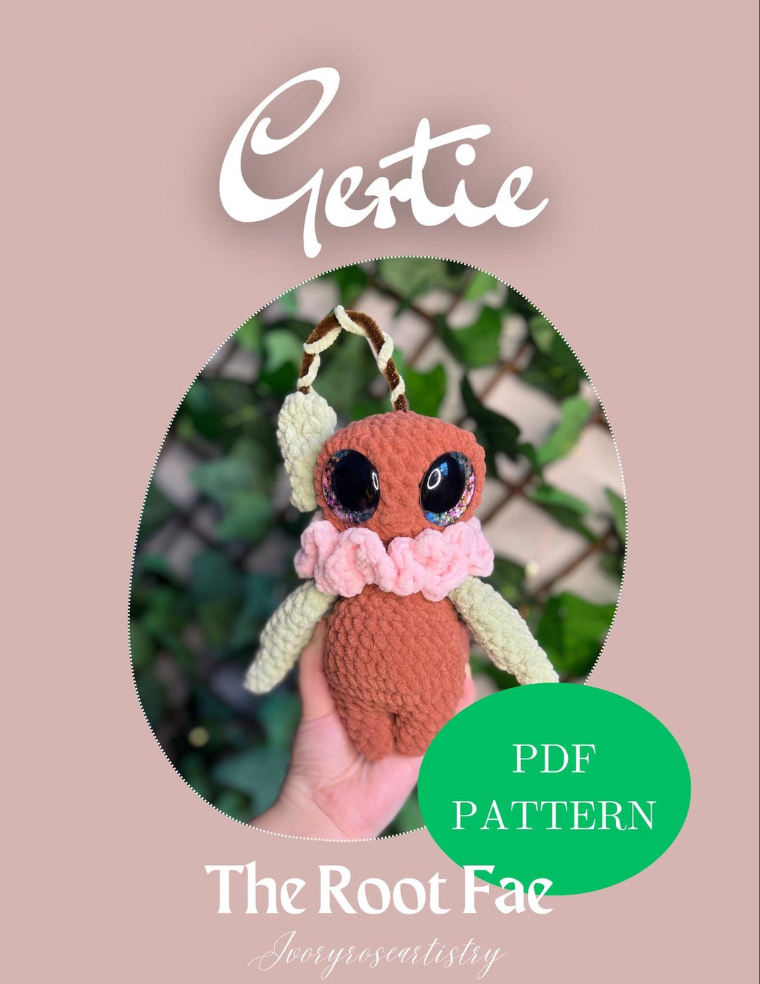 Gertie, the Root Fae - PDF Crochet Pattern - Mythical Magic Fantasy ...
