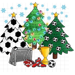 Soccer Lovers Christmas Png Soccer Christmas Tree Xmas - Etsy