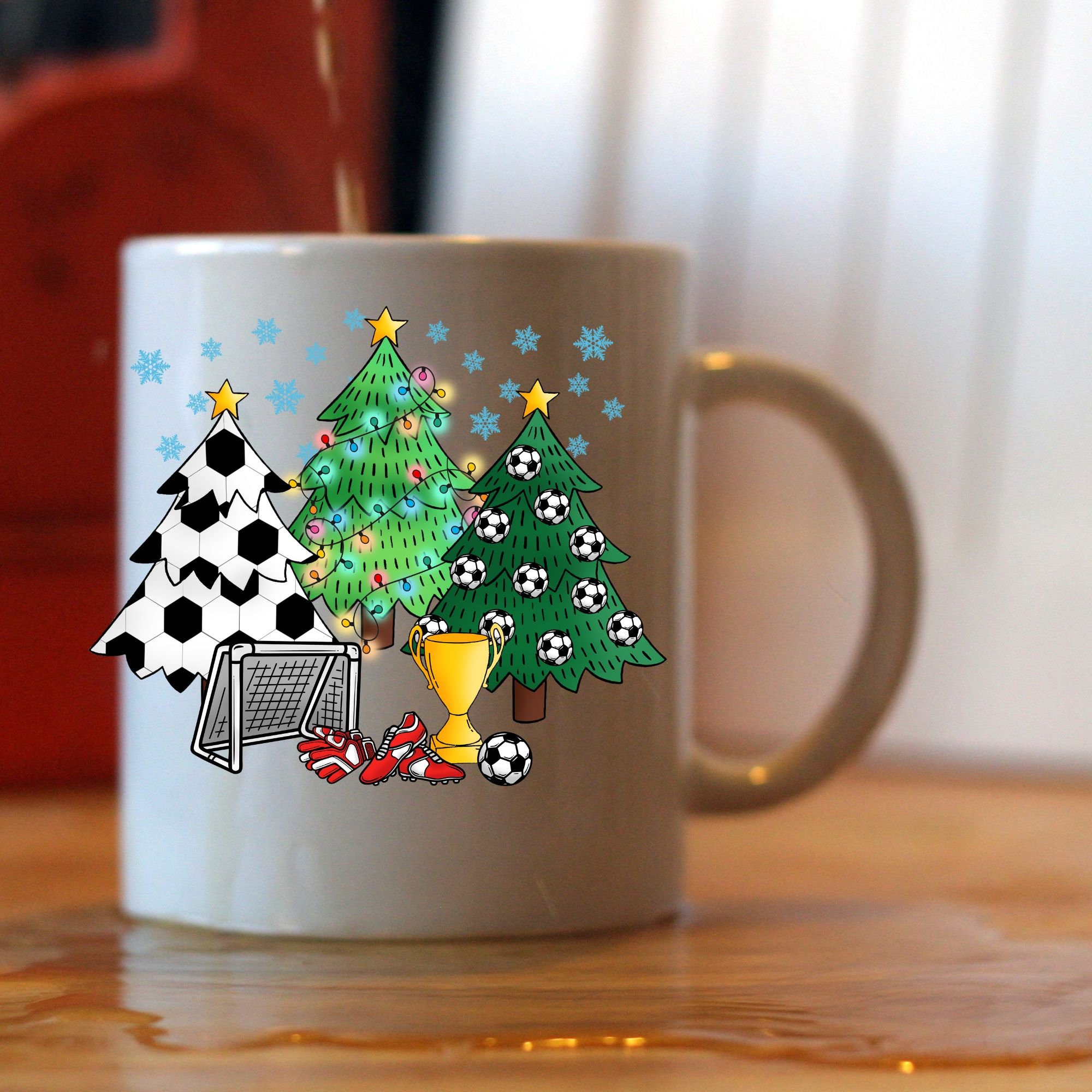 Soccer Lovers Christmas Png Soccer Christmas Tree Xmas - Etsy