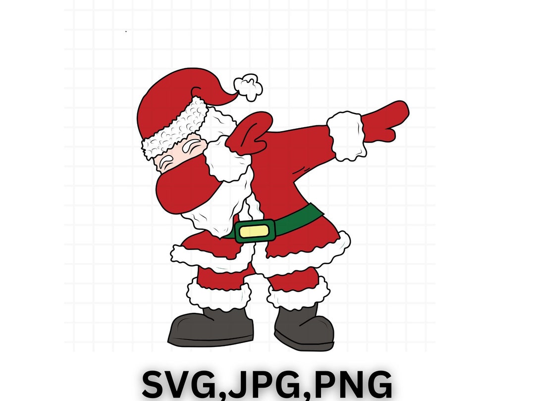 Dabbing Santa PNG Christmas Lights PNG Funny Santa Shirt - Etsy