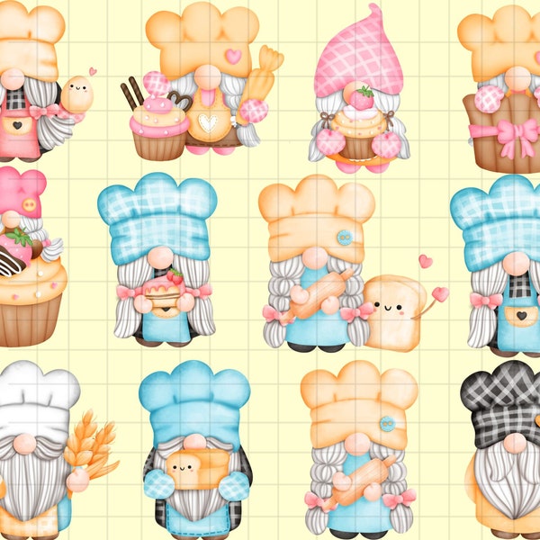 Gnomes Clipart - Etsy