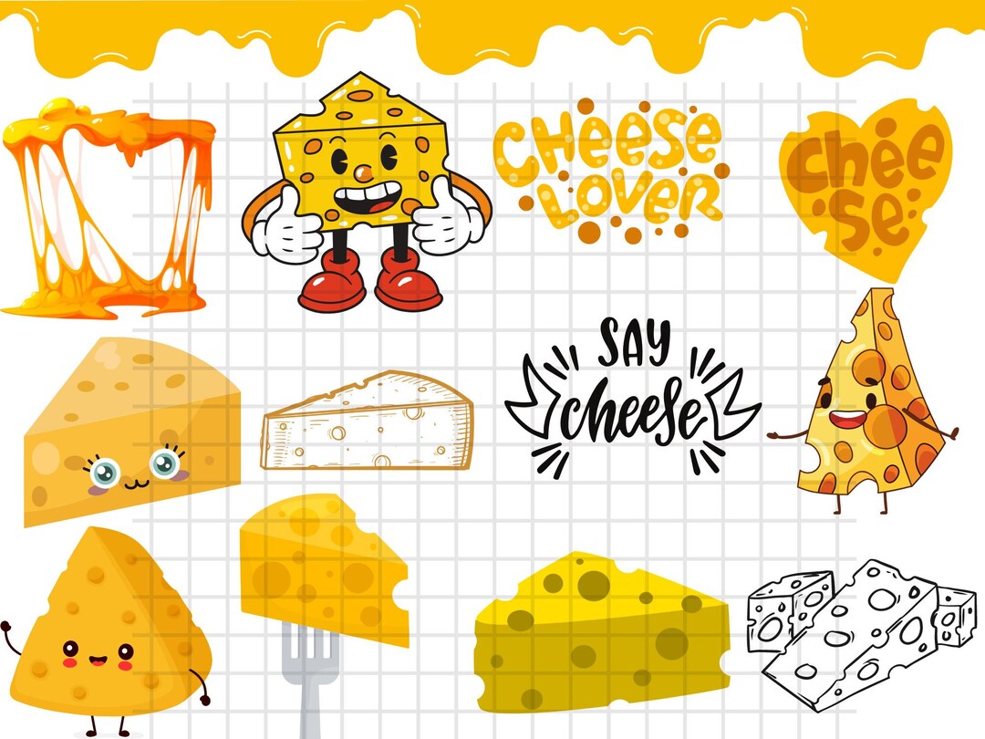 Queso SVG Paquete Queso SVG Queso Imágenes Prediseñadas - Etsy México
