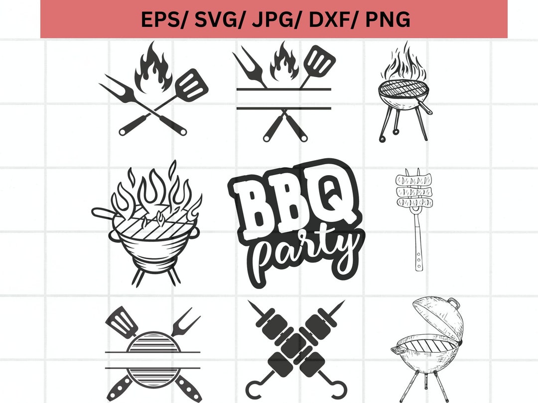 BBQ Svg BBQ Svg Files BBQ Svg Bundle Barbeque Svg Barbeque - Etsy