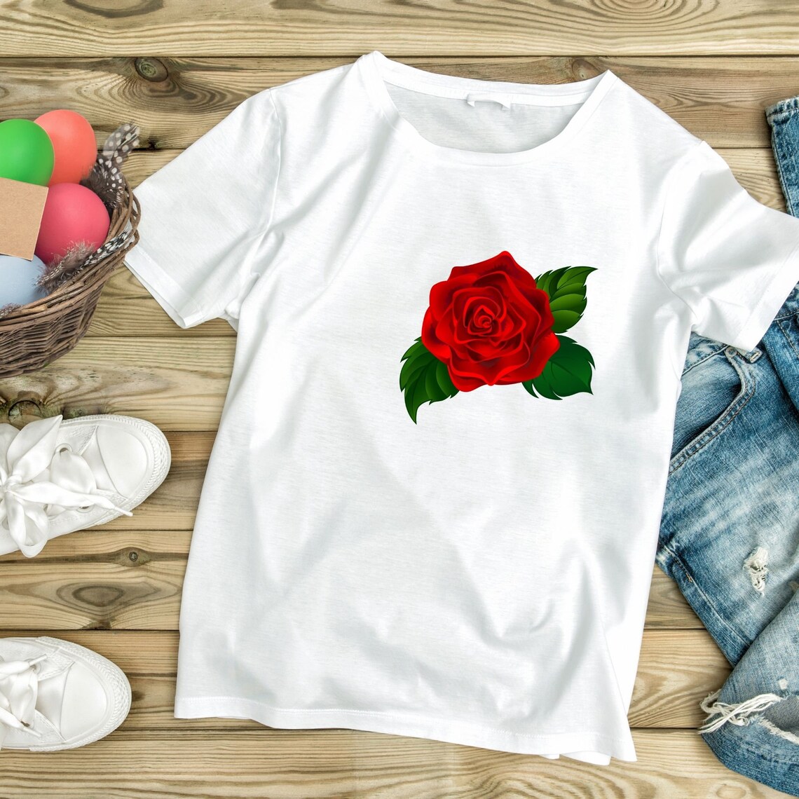 Red Rose SVG Rose SVG Bundle Red Rose Clipart Roses Template Svg Vector ...