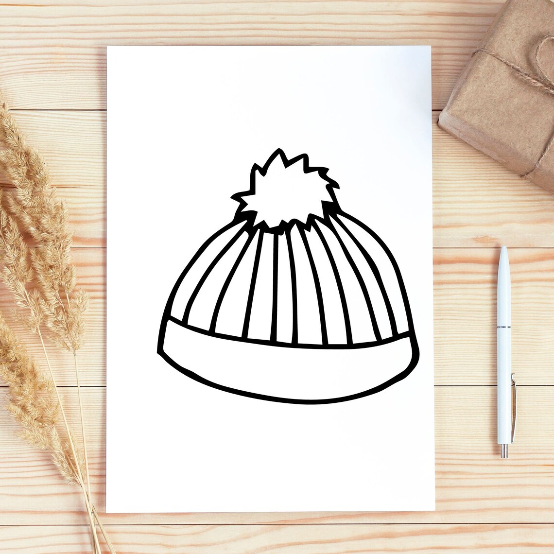 Winter Hats Svg Bundle Santa Hat Clip Art Santa Hats Svg Christmas Svg ...