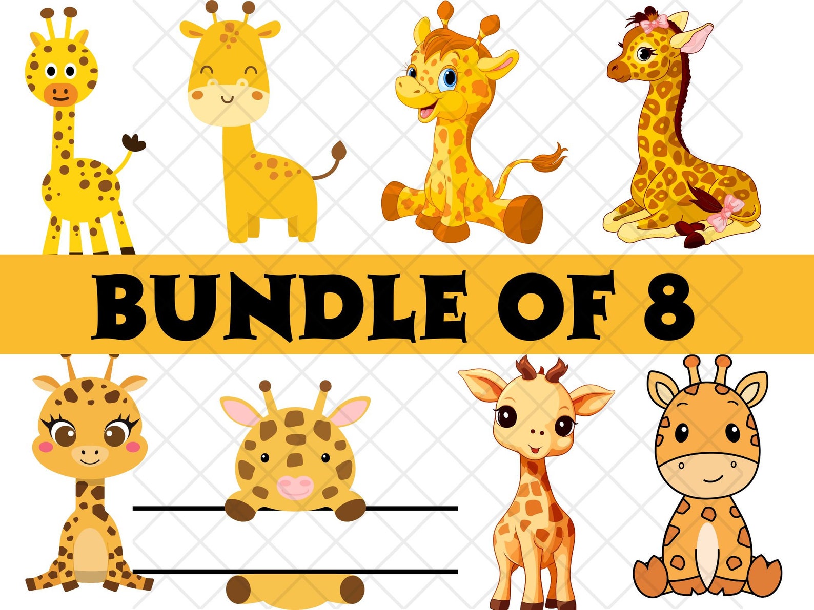 Giraffe Svg Baby Giraffe Svg Clipart Baby Giraffe Clipart Instant ...