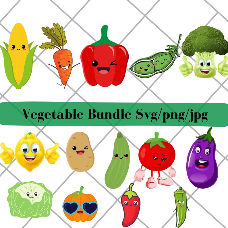 Vegetable Clipart Bundle, Vegetables SVG Bundle,vegetable Clip Art ...