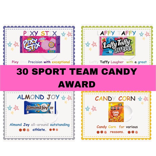 Candy Bar Awards - Etsy