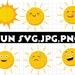 Sun SVG Sun Cut File Sun Clipart Sunshine Svg Summer Svg - Etsy