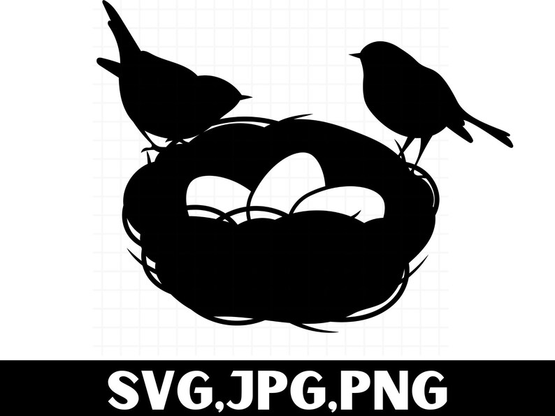 Bird Nest SVG Bird Svg Bird Nest Clipart Bird Nest Files - Etsy