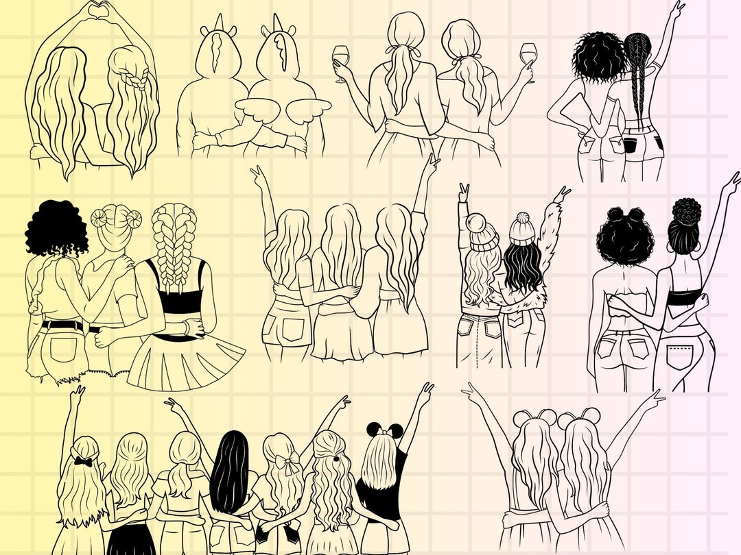 Best Friends Svg Bundle Friendship Day Besties Svg Friends - Etsy