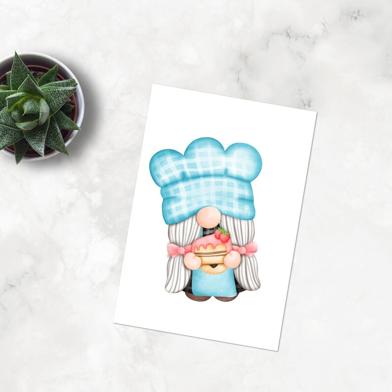 Baker Gnome SVG Gnome Bakery Digital Stamps Kitchen Gnomes Clipart ...