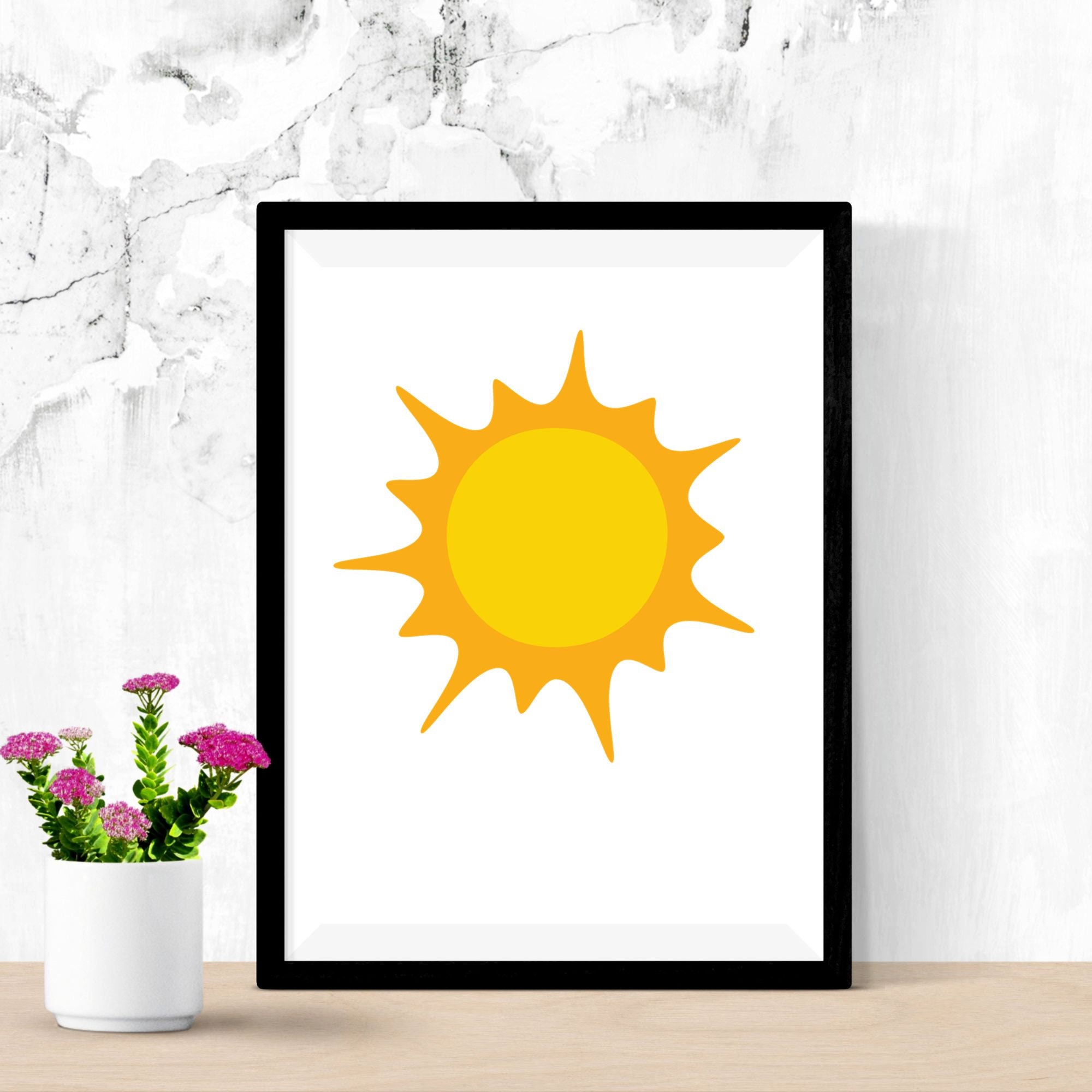 Sun SVG Sun Cut File Sun Clipart Sunshine Svg Summer Svg - Etsy