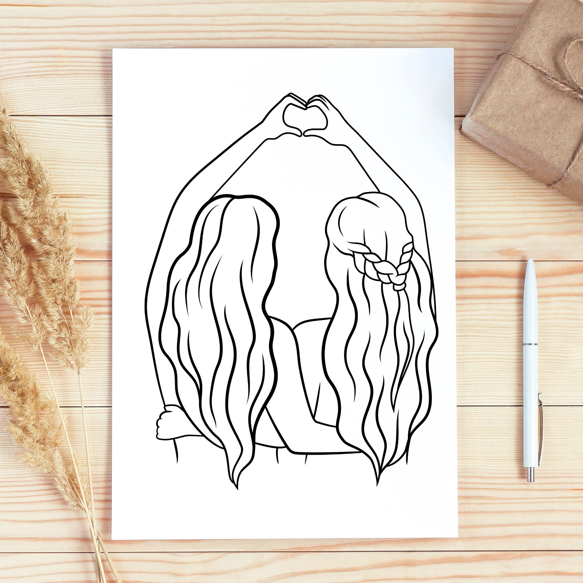 Best Friends Forever Svg Best Friends Svg 2 Women Sisters Queen Love
