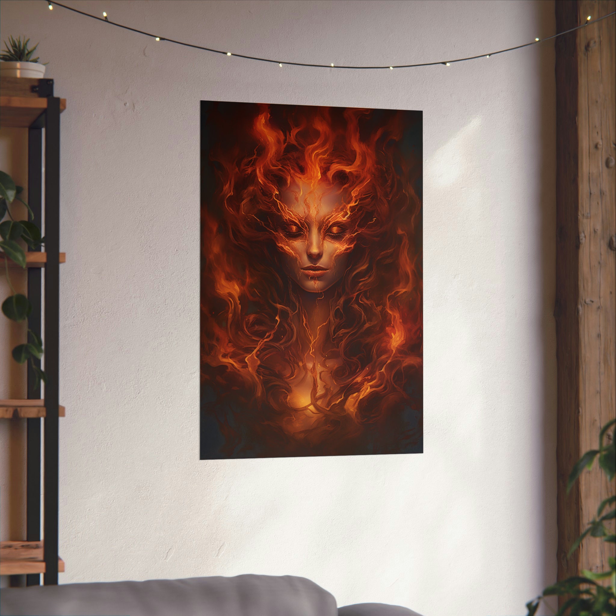 Angel Poster, Firefox Poster, Custom Poster, Fire Poster, Unique Art ...