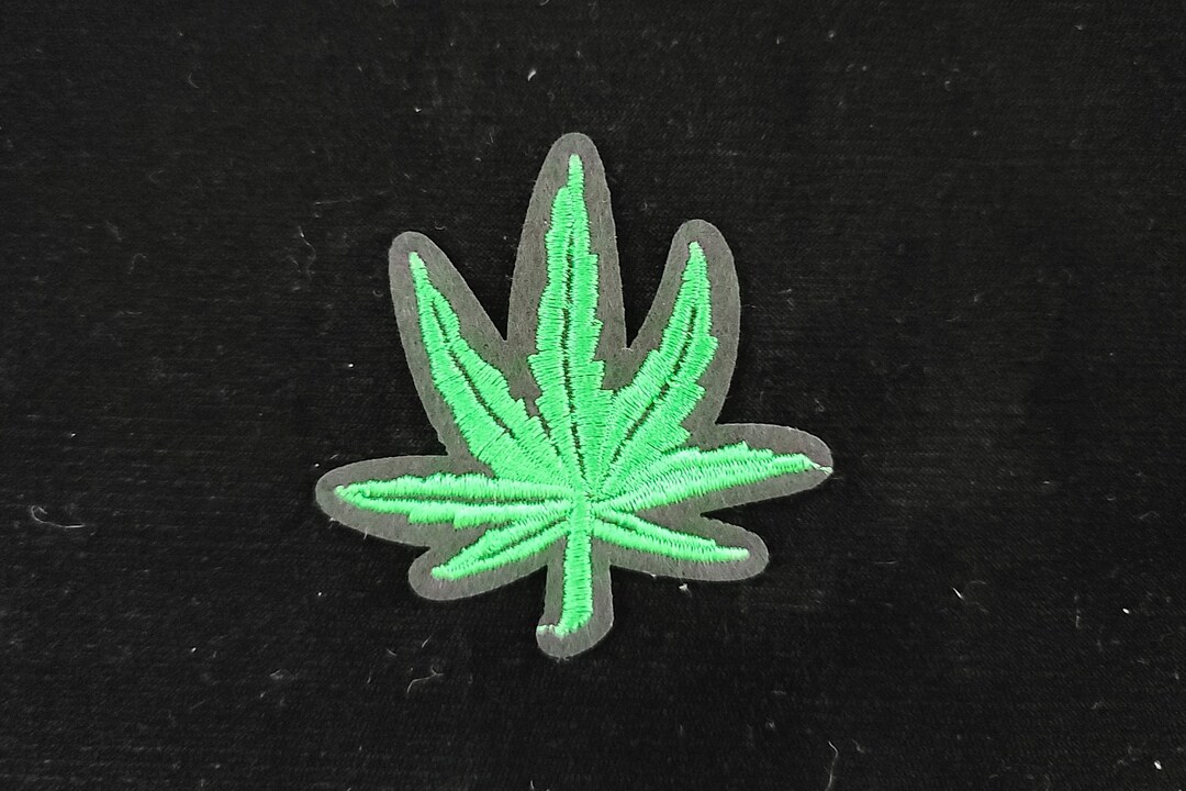 Marijuana Leaf Iron on Patch - Etsy