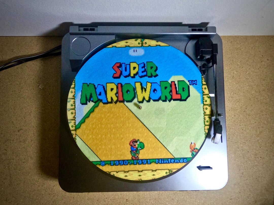 Super Mario World Vinyl Record Slipmat: 16oz Felt DJ Pad - Etsy