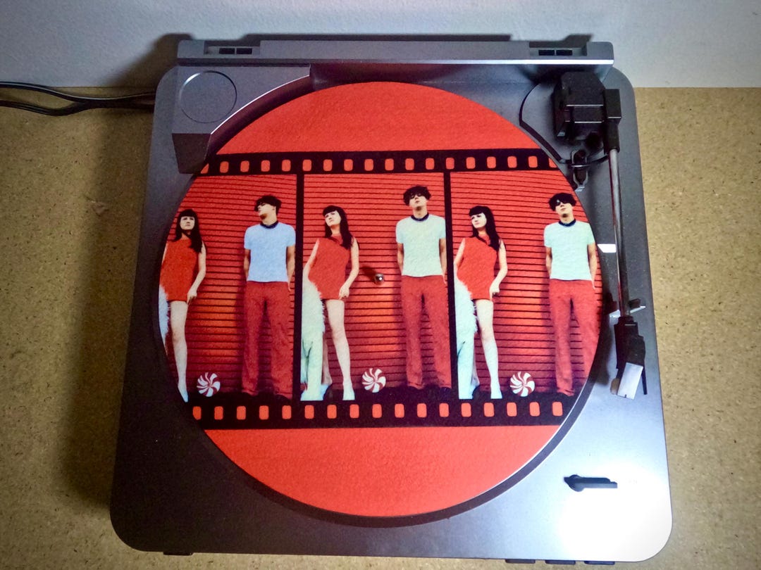 Custom Vinyl Record Player 12” Slipmat DJ Pad “the White Stripes” 16oz ...