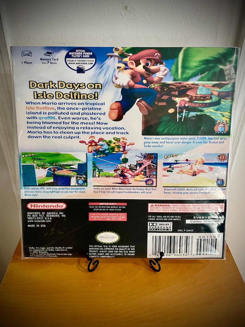 Super Mario Sunshine Nintendo Gamecube Soundtrack Vinyl Record - Etsy