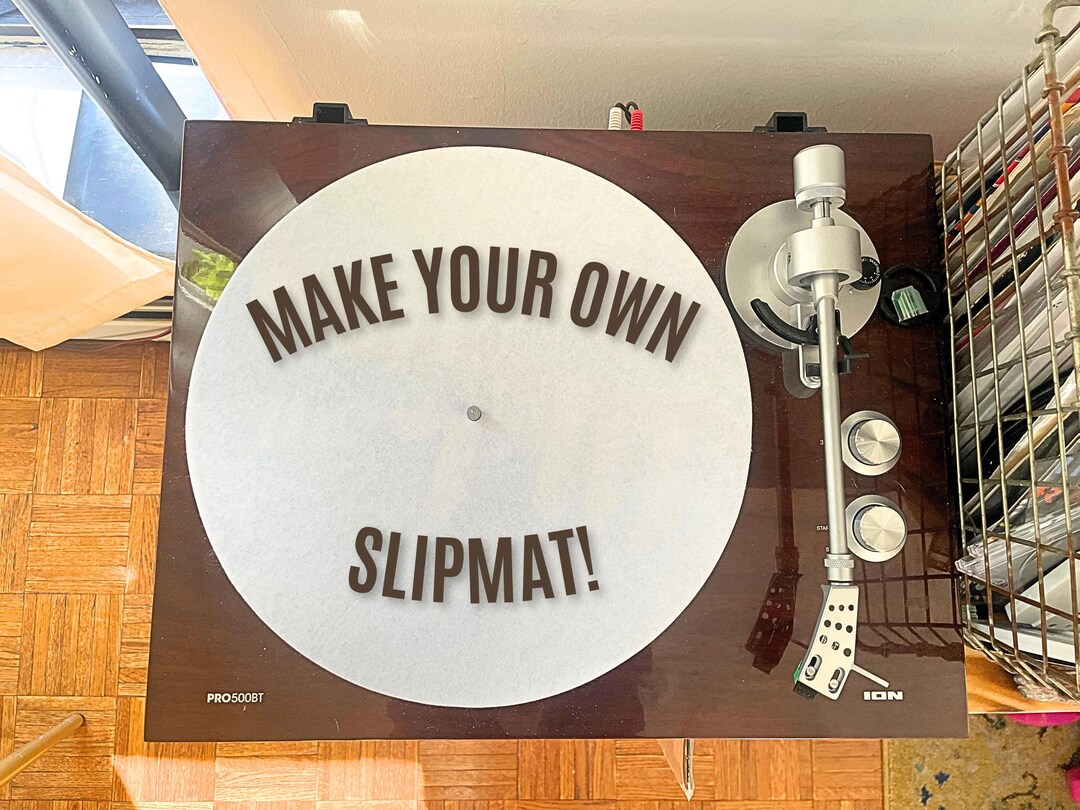Make Your Own Custom Slipmat DJ Pad Design 16oz Felt Circle With White ...