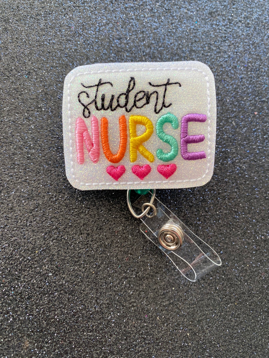 Student Nurse Badge Reel | Retractable Badge Reel | Alligator Clip ...