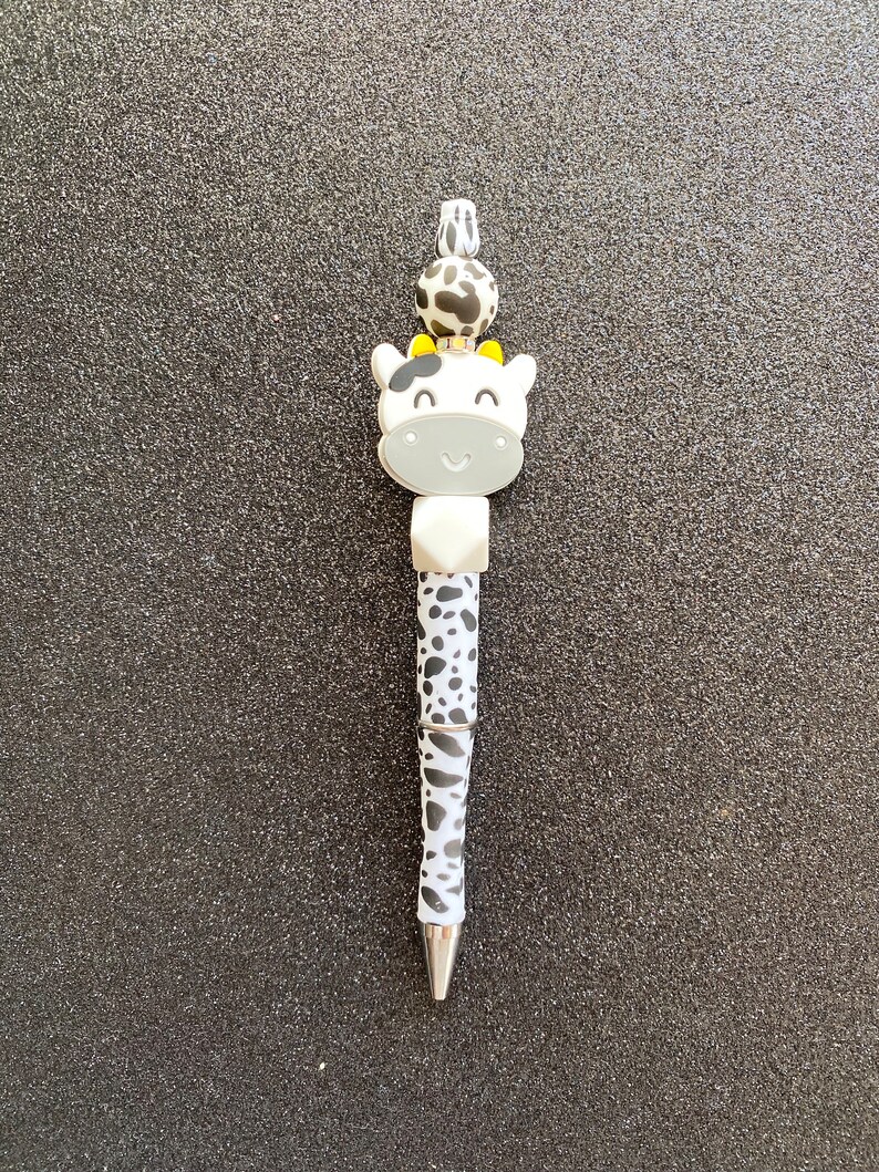 Cow Pen Cute Cow Beaded Pen Farm Back to School, Office Accessories - Etsy