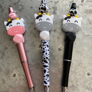 Cow Pen Cute Cow Beaded Pen Farm Back to School, Office Accessories - Etsy