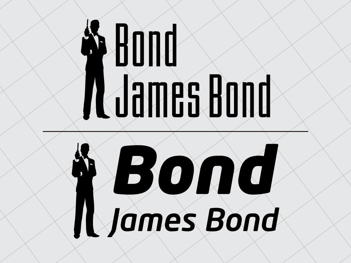 Bond James Bond SVG, Instant Download, Printable Clip Arts, James Bond ...