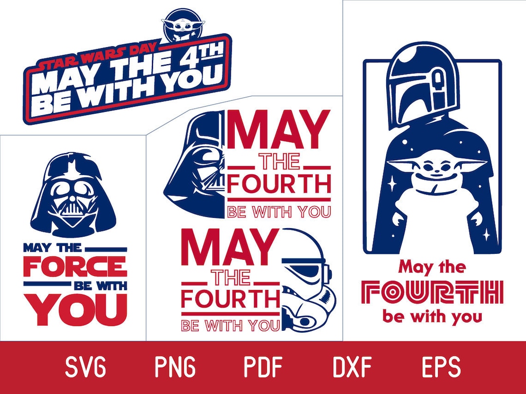 May the Forth Be With You Svg Happy 40th Birthday May the Forties Be ...