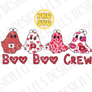Boo Boo Crew Svg, Boo Boo Crew Png, Valentines Day Svg, Nurse Png ...