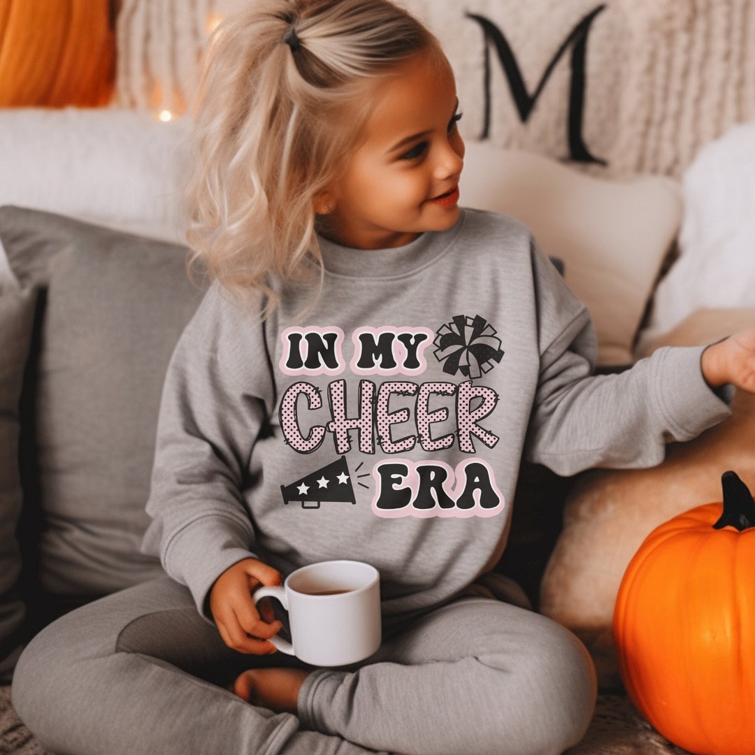 In My Cheer Era Sweatshirt, Cheerleading Crewneck, Pink Cheer Shirt, in ...