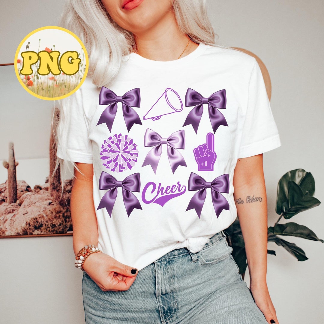 Purple Cheer Coquette Png, Cheerleading Png, Cheerleader Png, Cheer ...