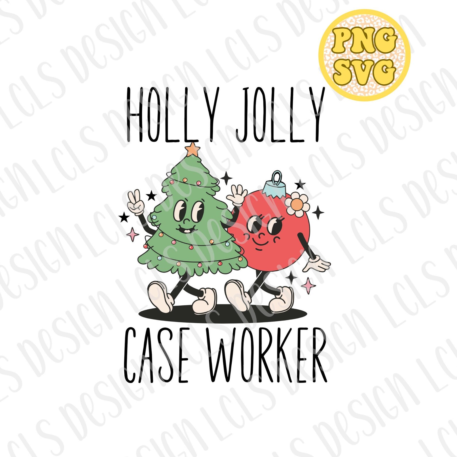 Case Worker Png, Case Worker Svg, Case Management Png, Retro Christmas ...