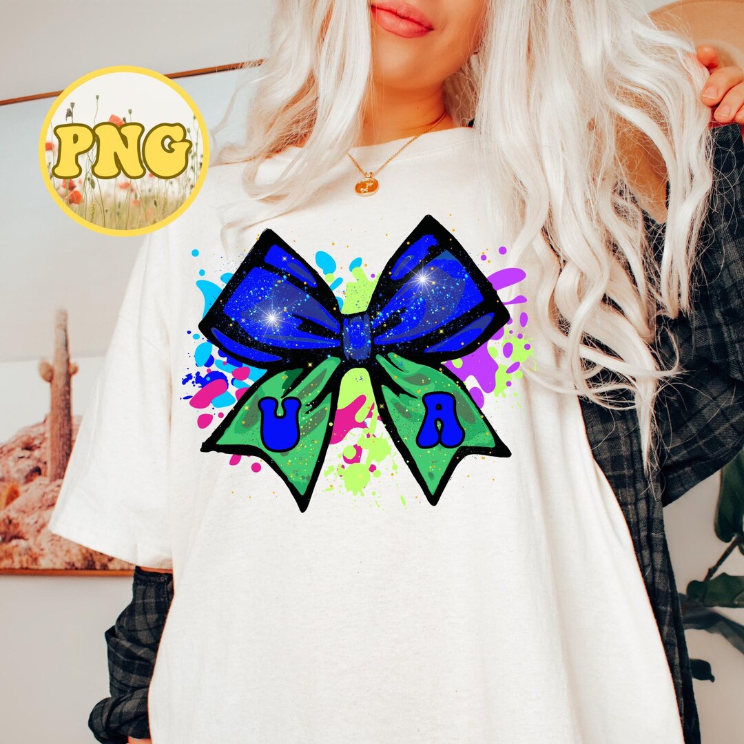 UA BLUE and Green Cheer Coquette Png, Cheerleading Png, Cheerleader Png ...