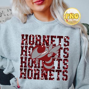Hornets Sequin Png, Custom Mascot Png, Sequin Png, Custom Sports Png ...