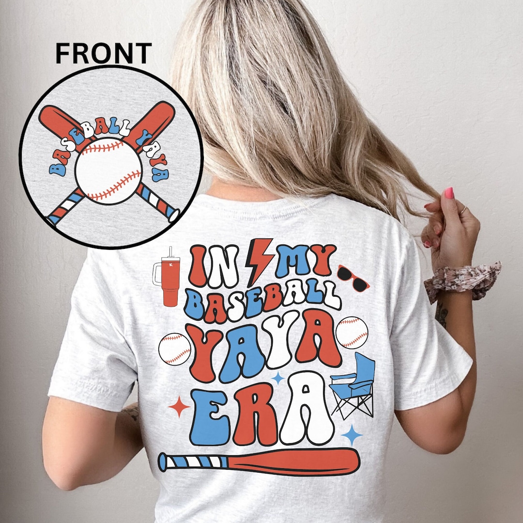 Yaya Shirt for Baseball Season, Gift for Mothers Day for Tball Games ...