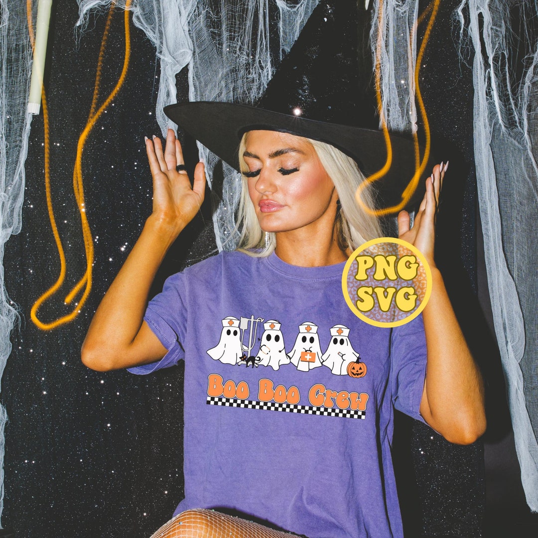 Halloween Boo Boo Crew Nursing PNG ICU Nurse Halloween Nurse Png Spooky ...
