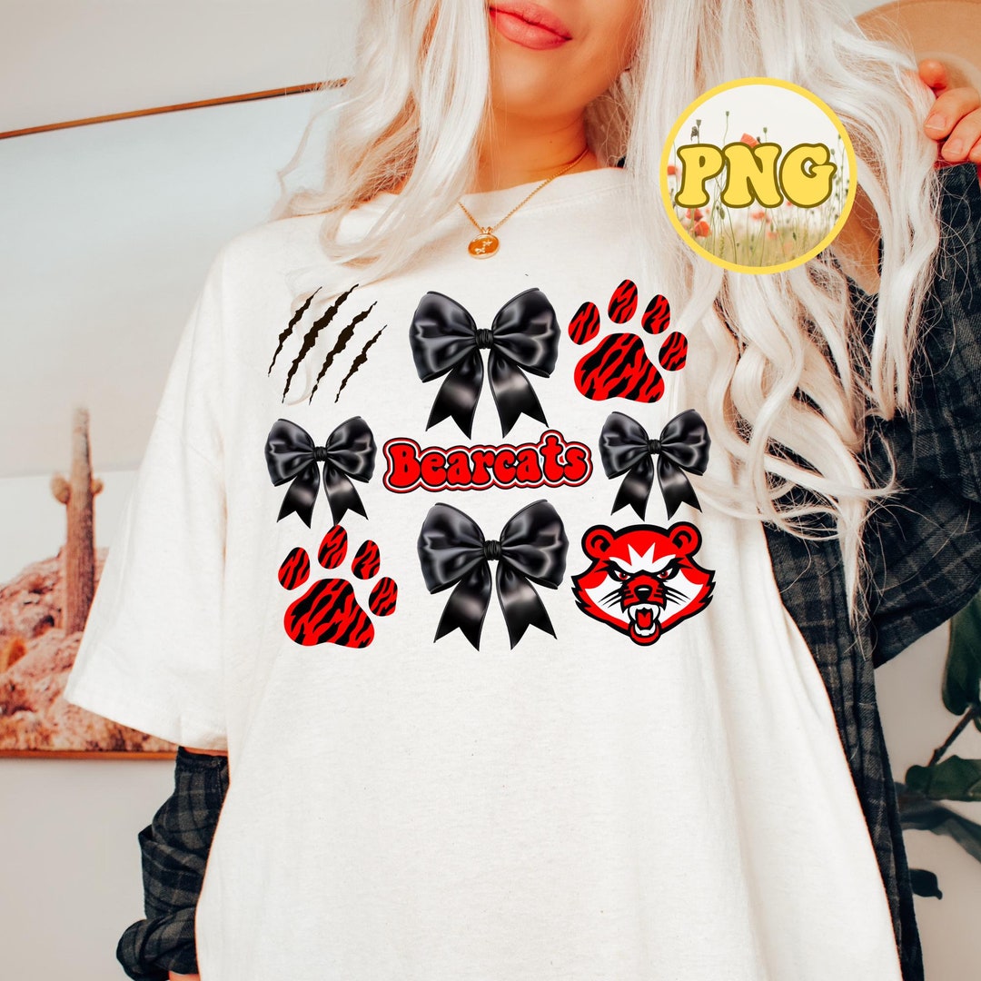 Bearcat PNG, Bearcat Coquette Png, Cats Coquette Png, Custom Mascot ...