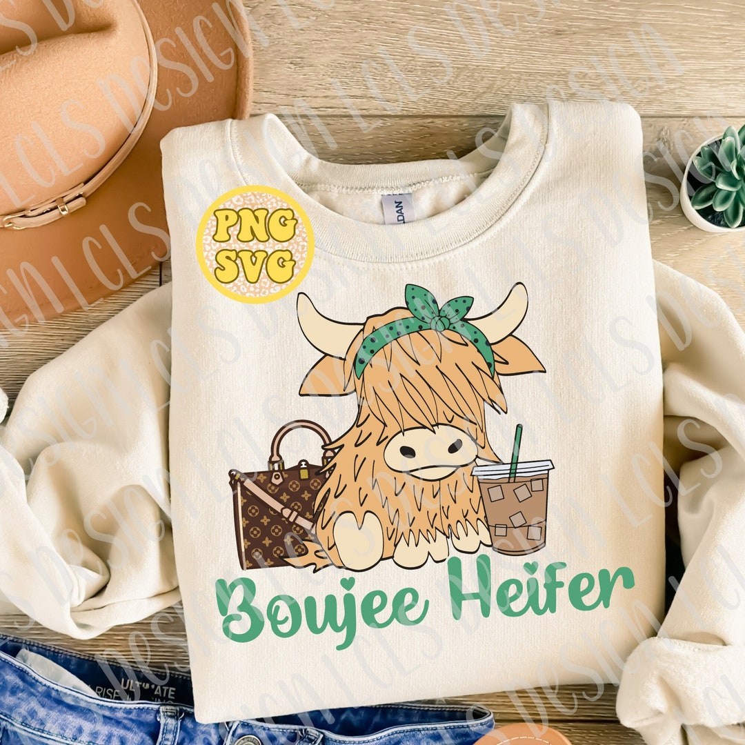 Highland Cow Svg, Cow Svg, Boujee Heifer Svg, Boojee Svg, Highland Cow ...