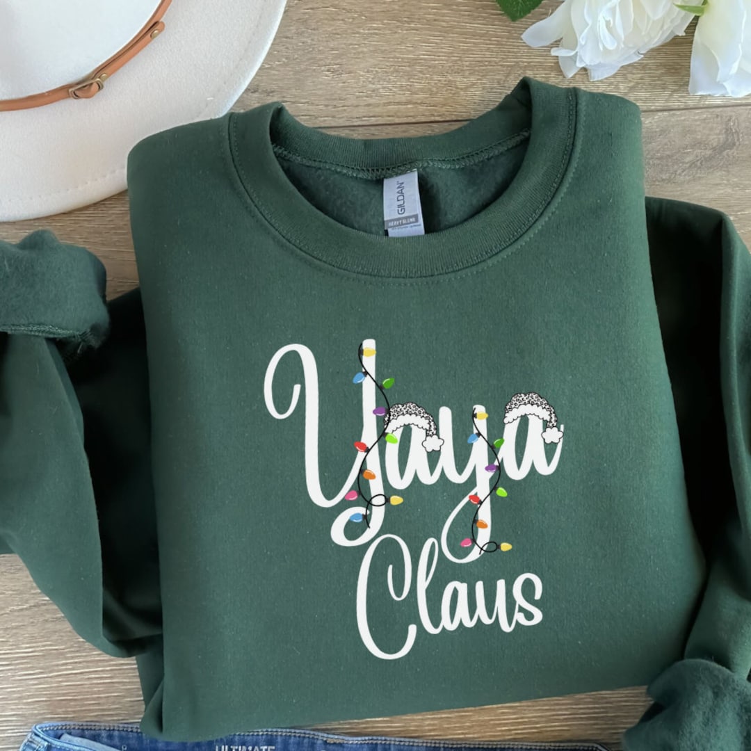 Custom Yaya Claus Sweatshirt, Christmas Yaya Claus Sweatshirt, Yaya ...