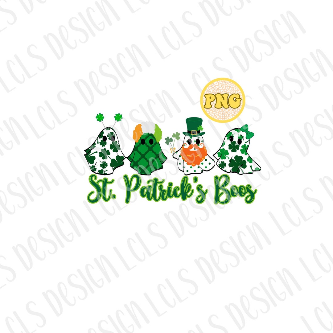 Boo Crew Png, St Patricks Day Png, Clover Png, Lucky Png, Lucky Charm ...