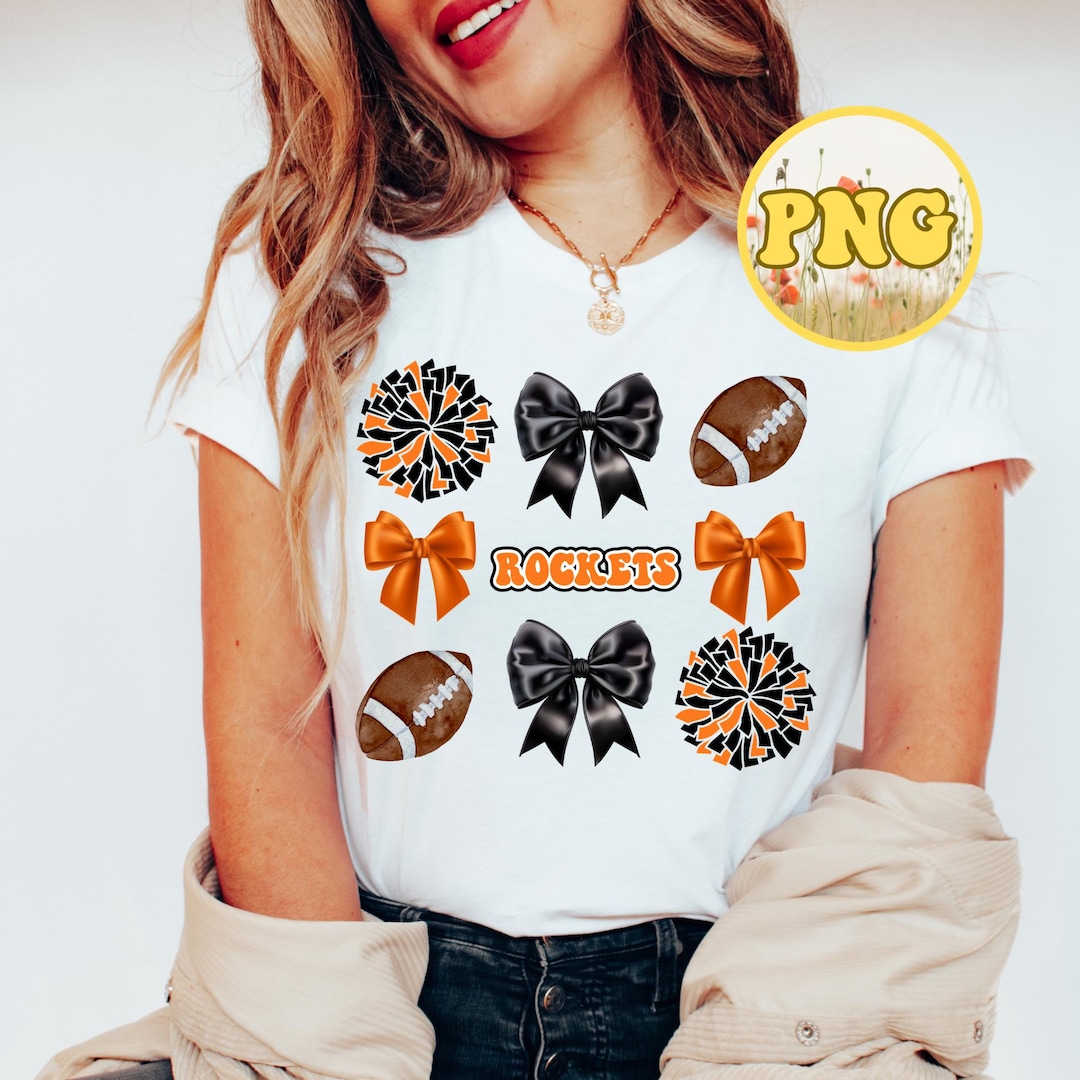 Cheer and Football Rockets Png, Custom Rockets Png, Coquette Png ...