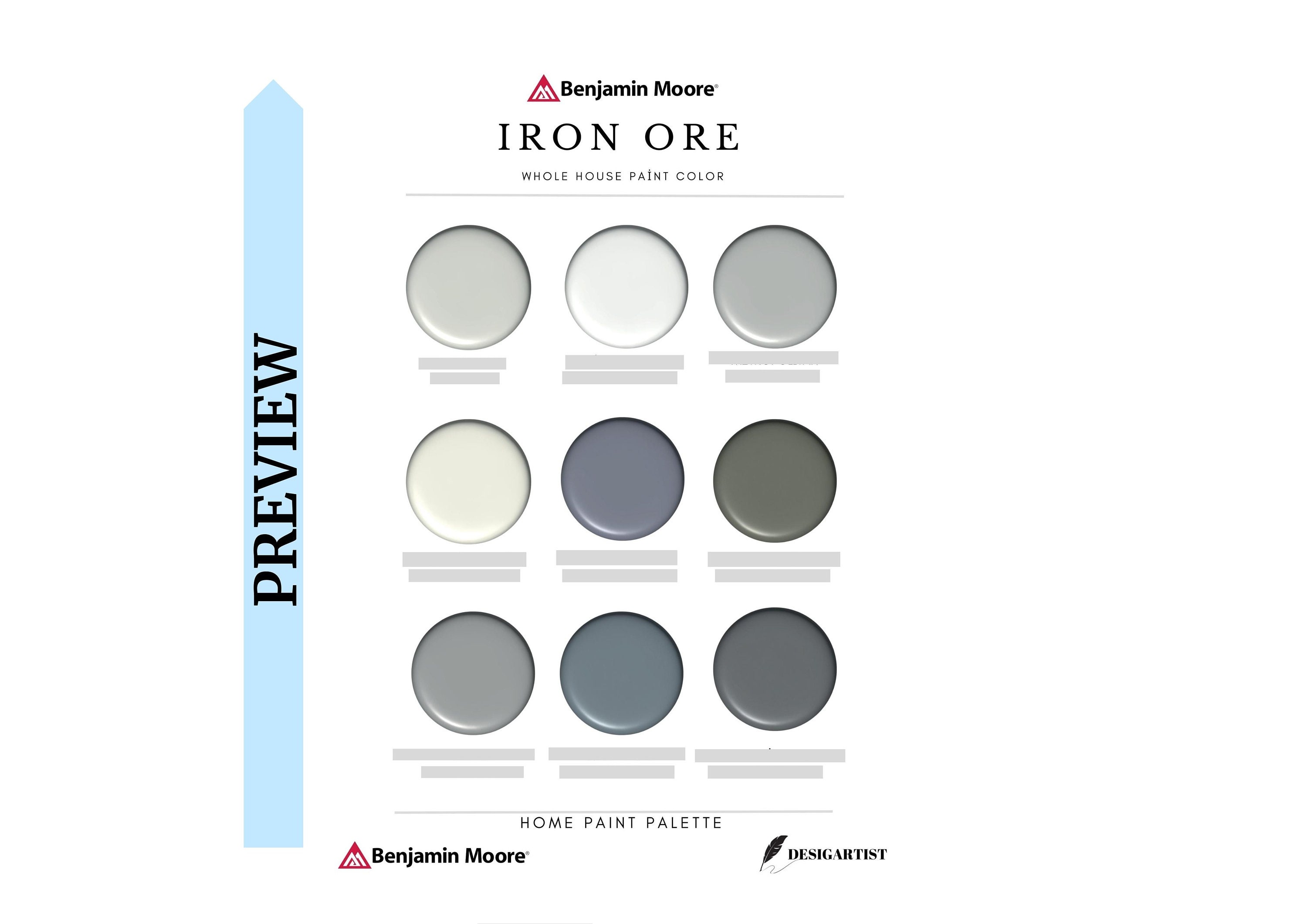 Benjamin Moore Iron Ore Palette, Iron Ore Kitchen Cabinets, Iron Ore ...