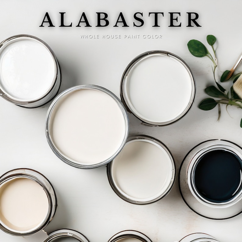 Sherwin Williams Alabaster Color Palette: Home Paint Scheme Guide (PDF ...