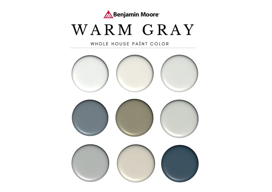 Benjamin Moore Warm Gray Paint Palette for a Modern Home | Interior ...