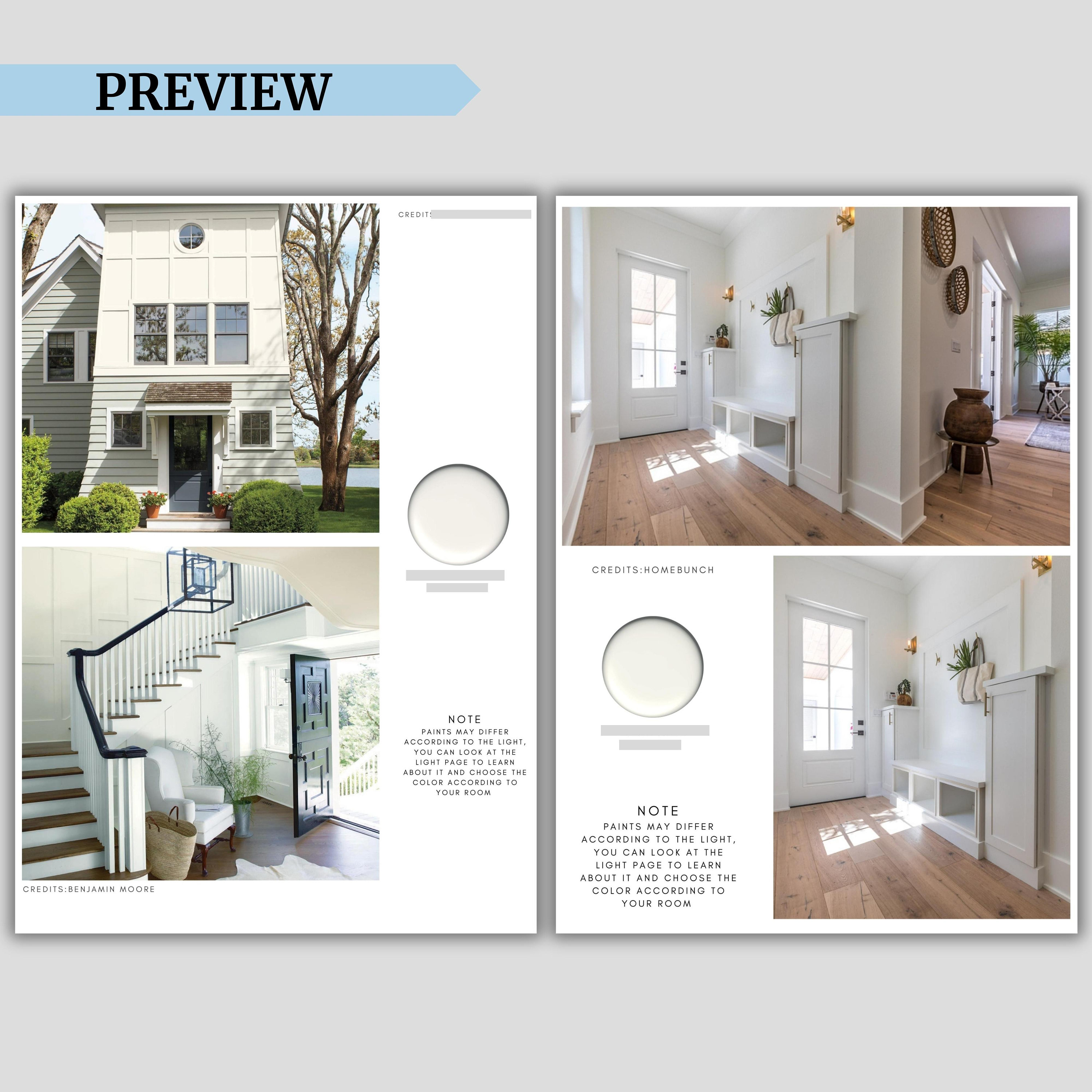 Paleta de colores Benjamin Moore 2024, paleta de colores WHITE DOVE ...