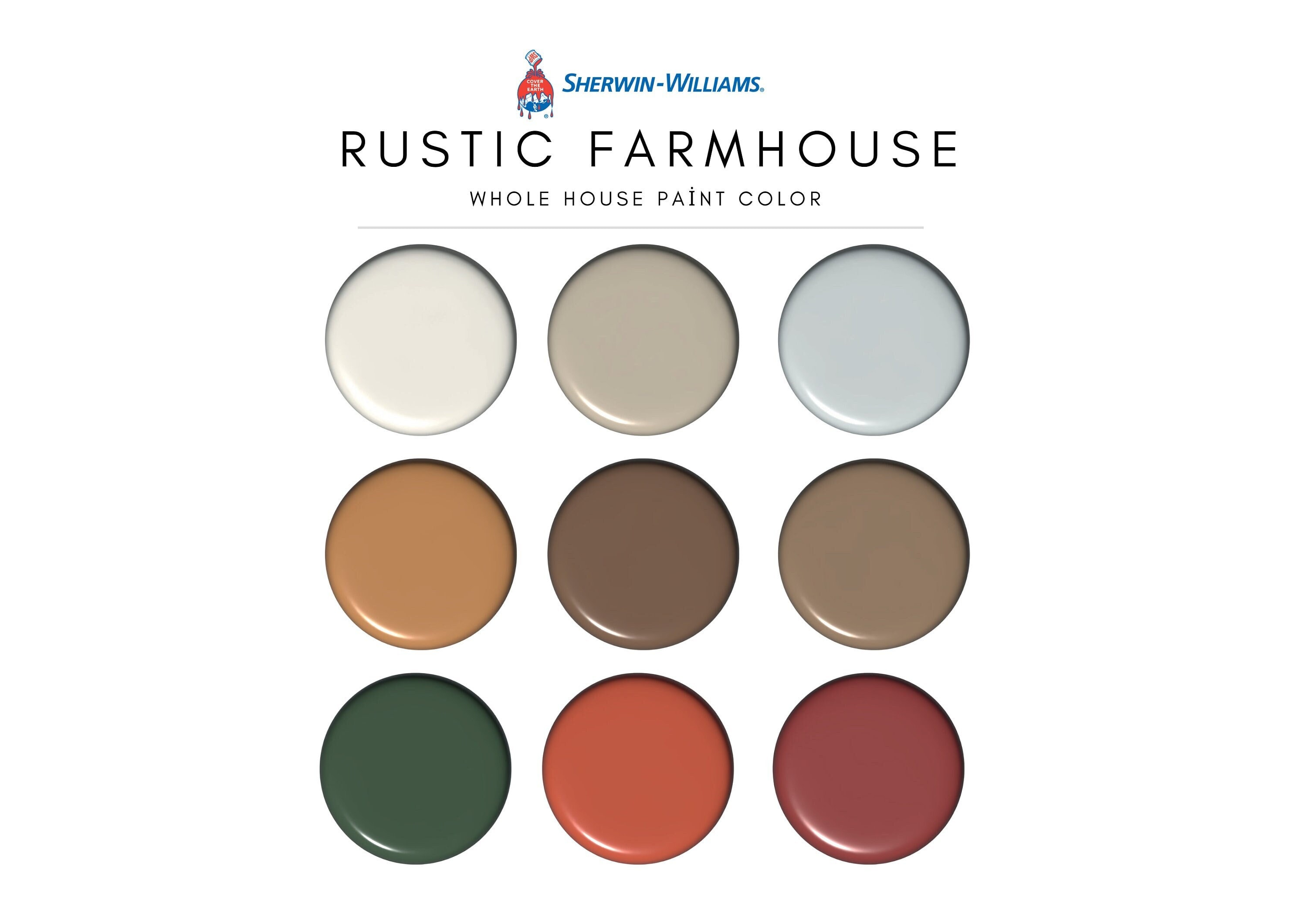 Sherwin Williams Rustic Farmhouse Palette - Home Renovation Paint ...