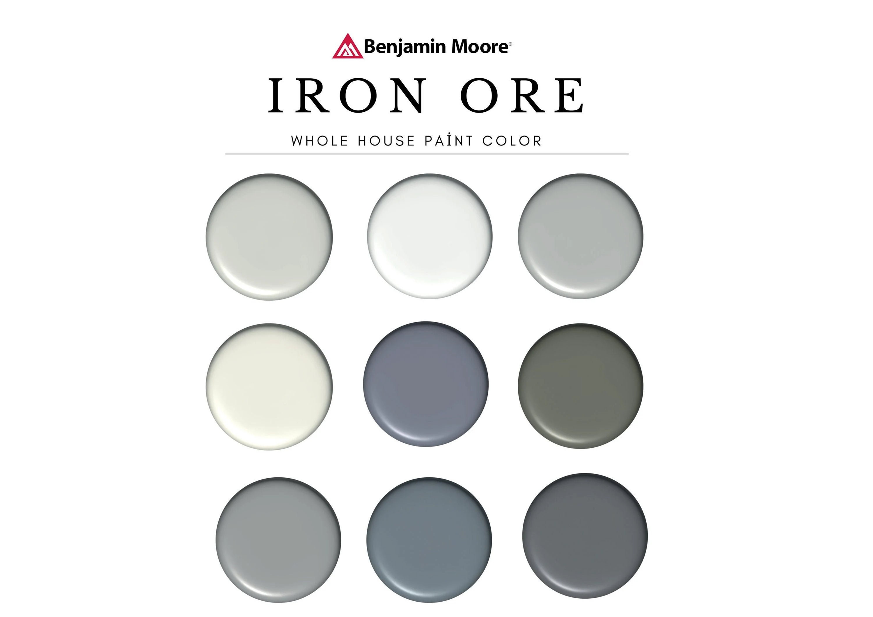 Benjamin Moore Iron Ore Palette, Iron Ore Kitchen Cabinets, Iron Ore ...