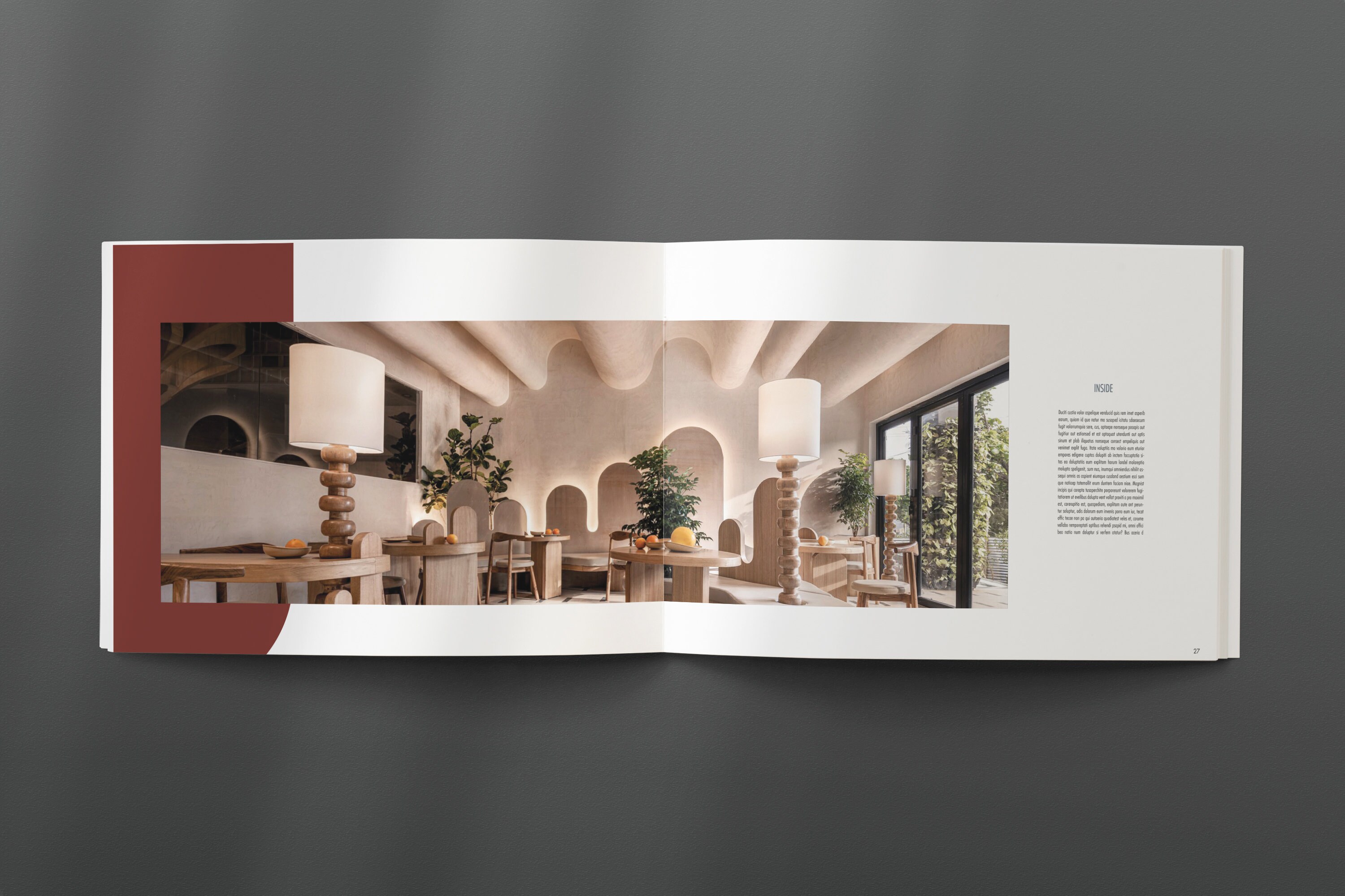 Plantilla de diseño de portafolio de diseñador de interiores, editable ...